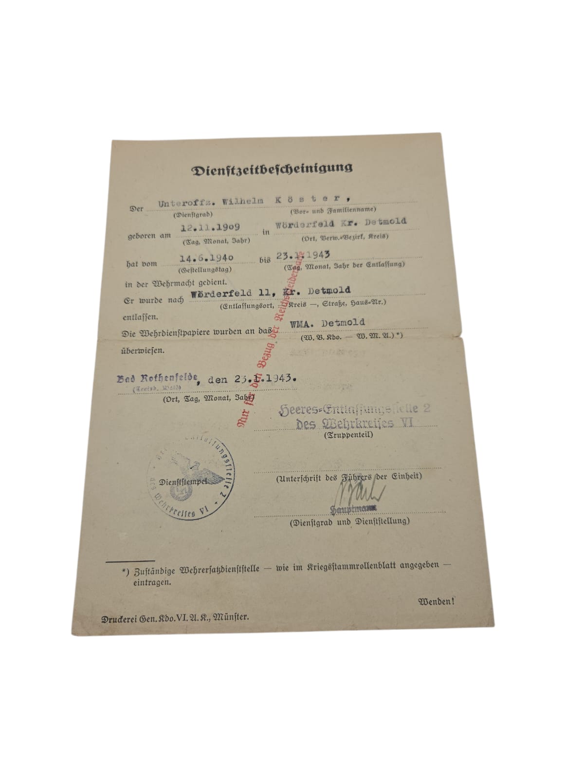 3.Reich Urkund | Auszeichnungen / Büsten / Bilder / Adler / Fahnen ...