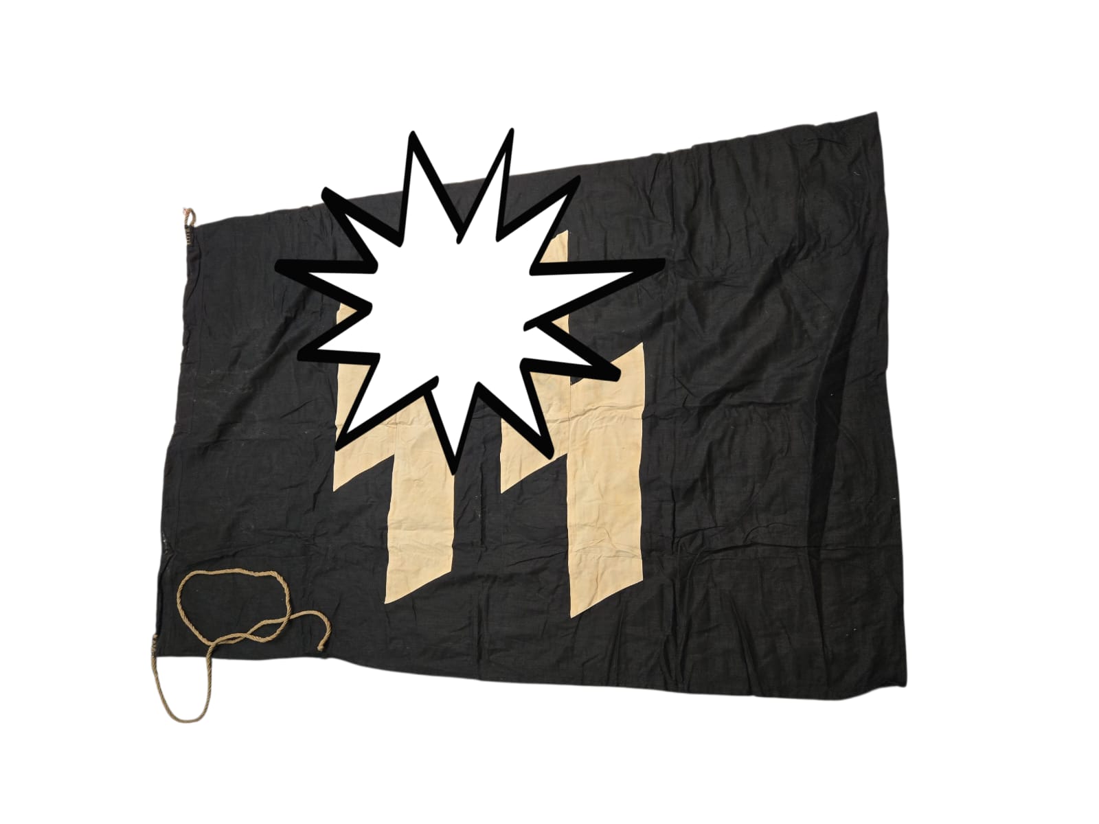 Original SS Lager Fahne 145x95cm | Zubehör | Drittes Reich | military ...
