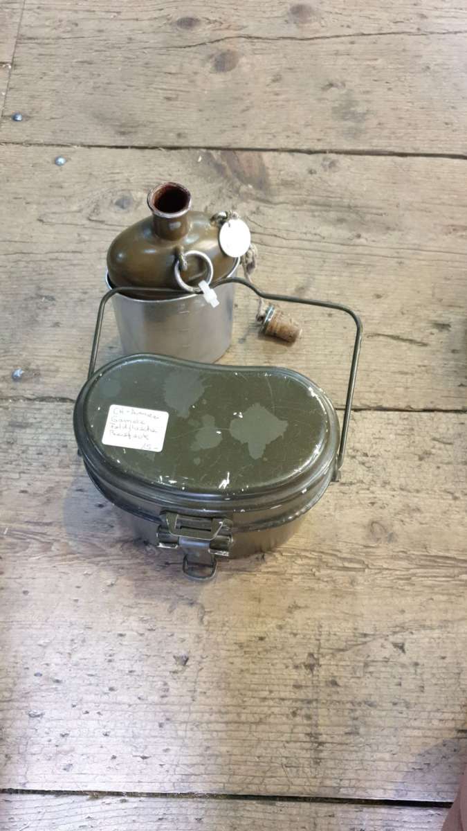 Gamelle Feldflasche und Besteck CH-Armee gebraucht | Zubehör | Schweizer Armee | military-world ...