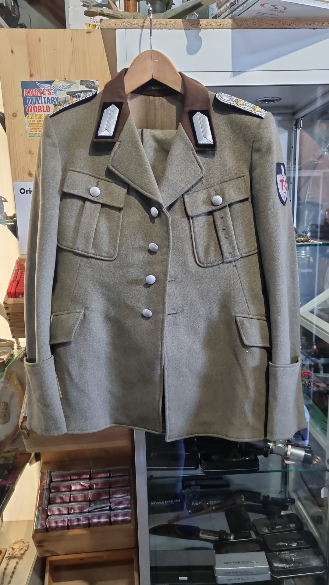 Original RAD Offiziers Uniform Jacke,Hose, Mütze Koppel Top Zustand ...